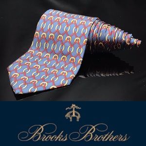 Brooks Brothers | Accessories | Brooks Brothers Blue Red Gold Chain ...